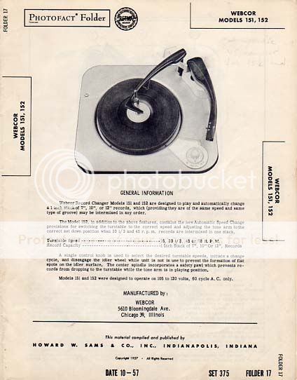 Webcor vs RCA Victor - Antique Radio Forums