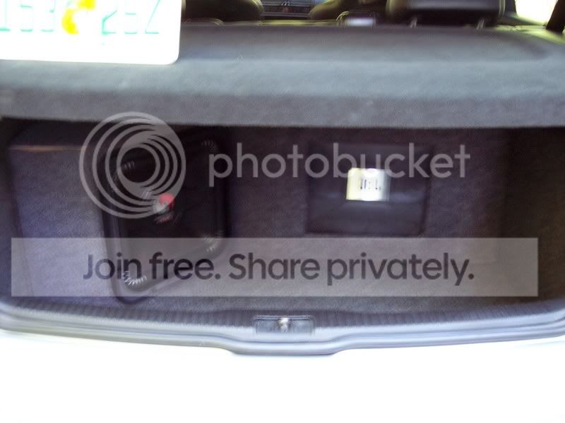 Custom perfect fit sub box with 1400watt JBL amp & sub | VW Vortex ...