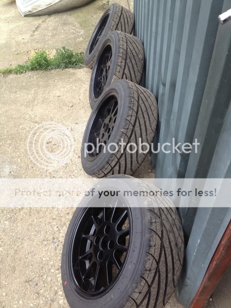 4x100 15x7 et13 mim's wheels with new 195 50 Yokohama Parada Spec 2 ...