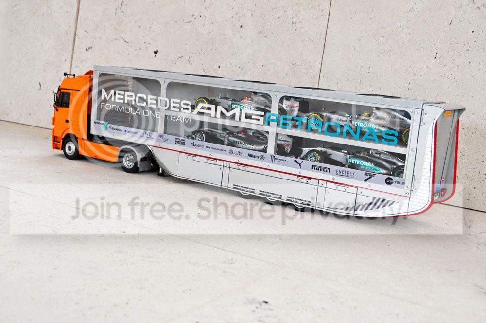 Mercedes Actros + F1AMG Petronas Trailer - Originale Modelle ...