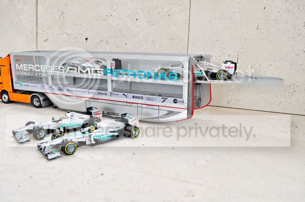 Mercedes Actros + F1AMG Petronas Trailer - Originale Modelle ...