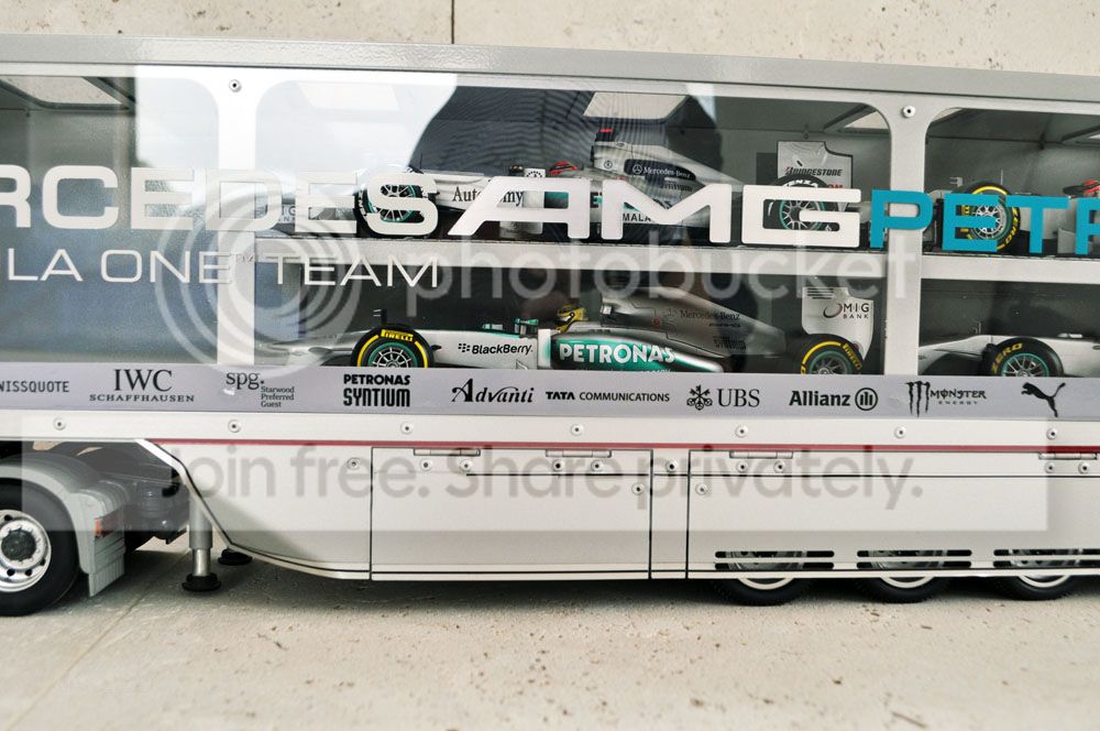 Mercedes Actros + F1AMG Petronas Trailer - Originale Modelle ...