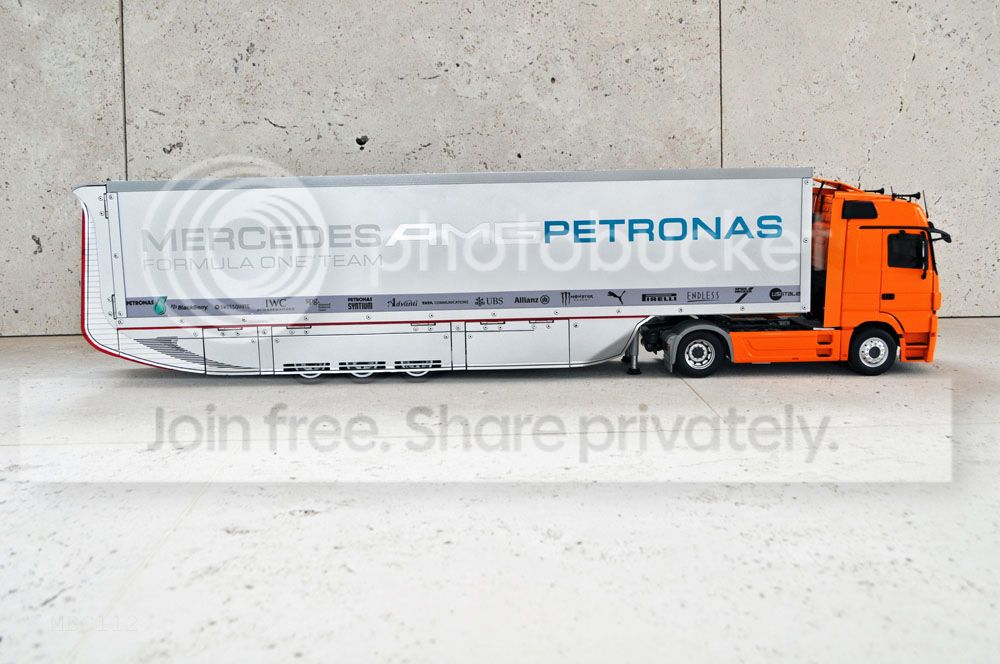 Mercedes Actros + F1AMG Petronas Trailer - Originale Modelle ...
