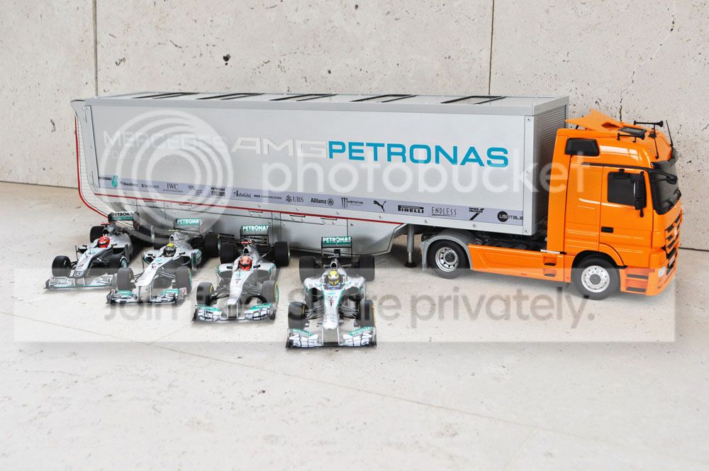 Mercedes Actros + F1AMG Petronas Trailer - Originale Modelle ...
