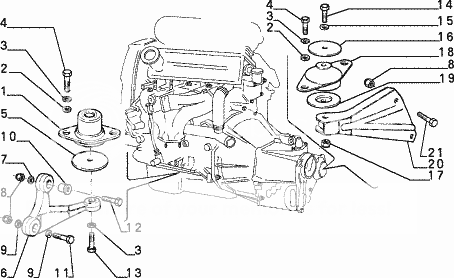 Sporting Fiats Club - Rear Engine Mount for Uno Mk1 Turbo