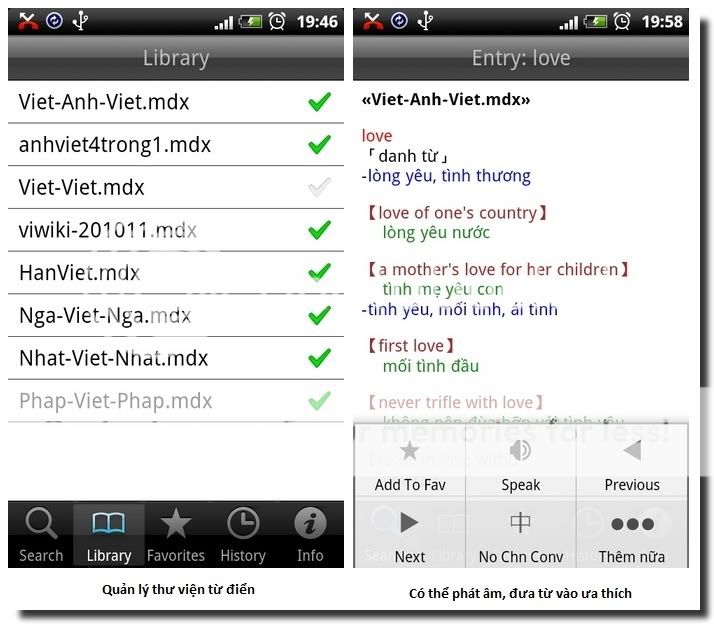 Từ điển đa ngôn ngữ MDict Beta6 dùng dữ liệu .mdx giống Windows Mobile ...